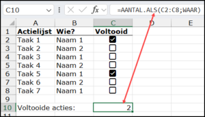 Checkbox in Excel - Toels-PC